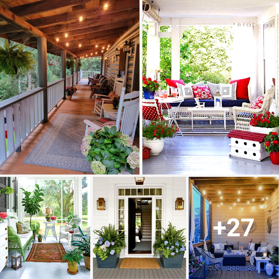 27 Mind-blowing Front Porch Decor Ideas - BIENTIN