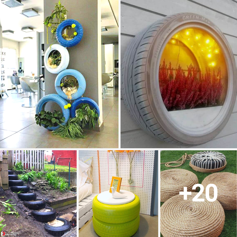 25 Useful Home And Garden Ideas Using Old Tires - BIENTIN
