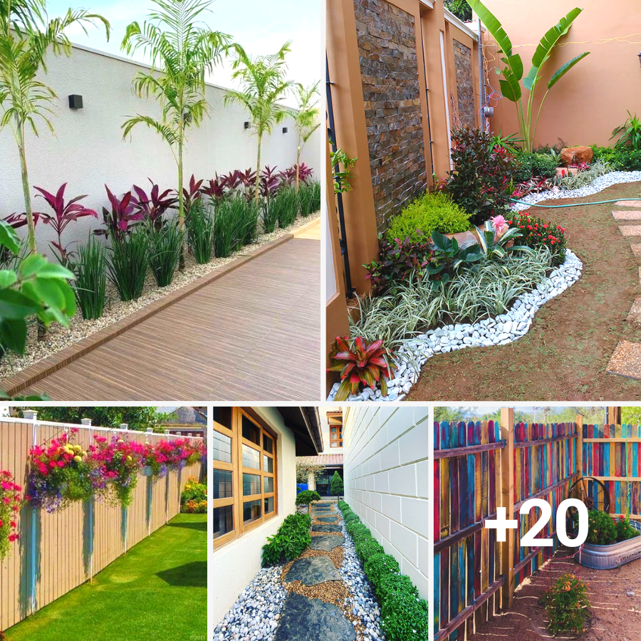35 Landscaping Along a Fence Ideas to Create a Gorgeous Side Garden ...