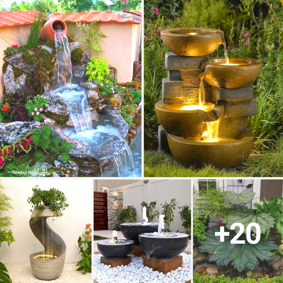 30 Unique Water Fountain Ideas For Your Garden - BIENTIN