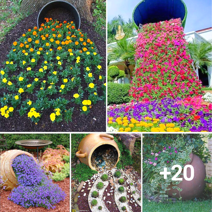 DIY Spilling Flower Pot Ideas That You Should Try - BIENTIN